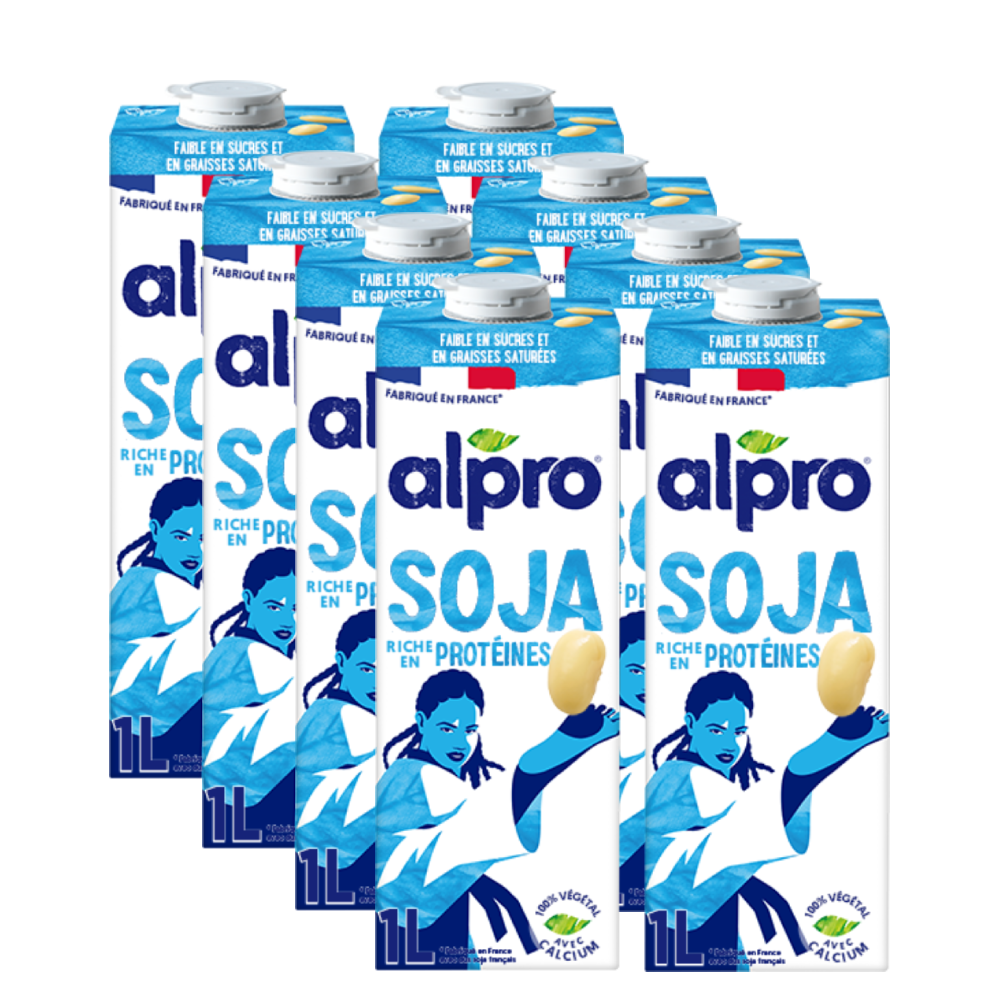 Alpro Boisson Soja 8x1L - Commande & achat en ligne